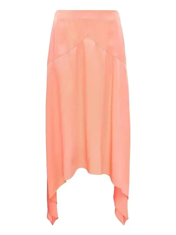 Stella McCartney Satin Midi Skirt - Orange