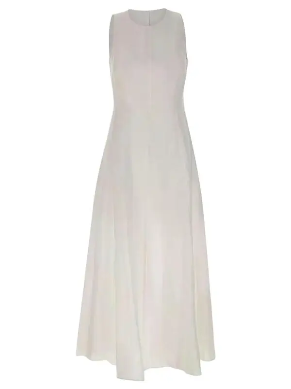 Eleventy Sleeveless Flared Dress - White
