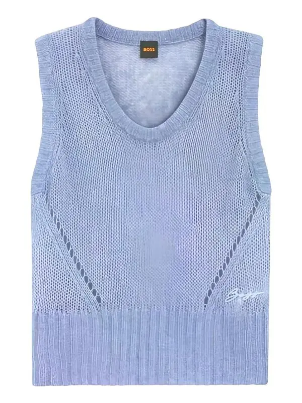 BOSS C_frignac V-neck Sweater - Blue