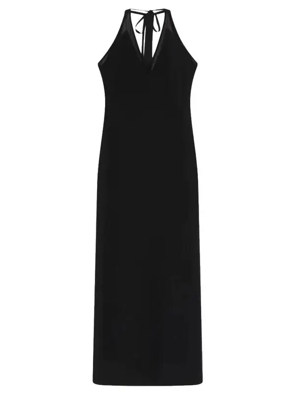 Marella V-neck Maxi Dress - Black