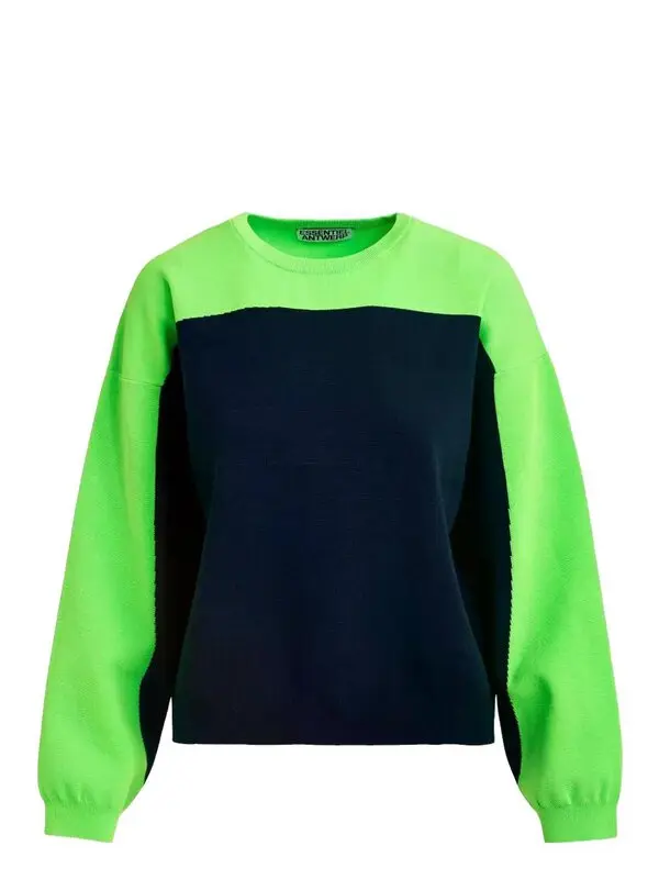Essentiel Antwerp Two-toned Ribbed Sweater - Blue