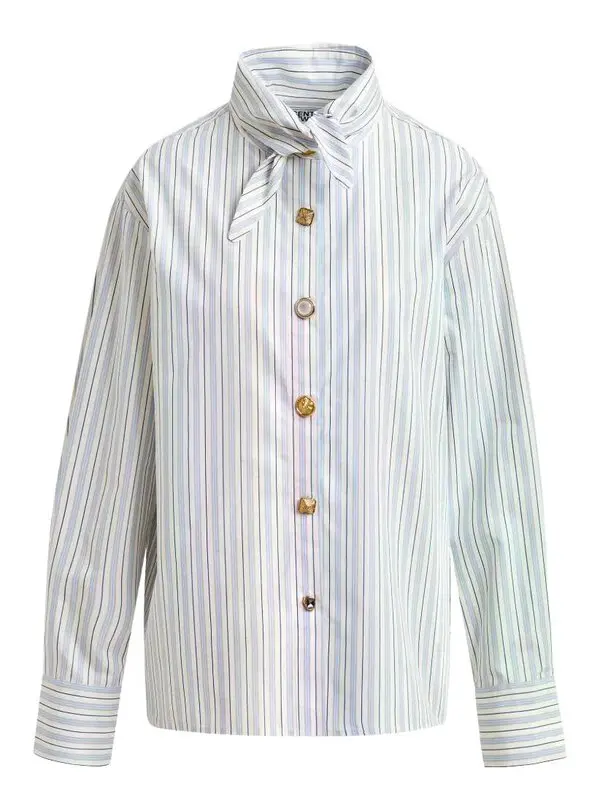 Essentiel Antwerp Jomato Striped-pattern Button Shirt - White
