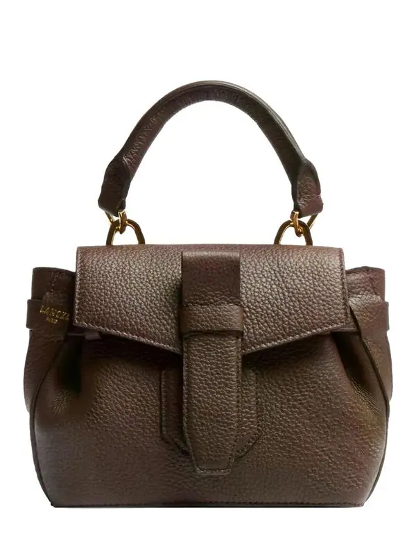 LANCEL Grained Mini Tote Bag - Brown