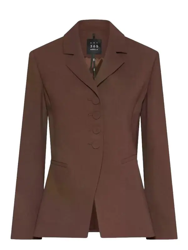 Marella Button-fastening Blazer - Brown