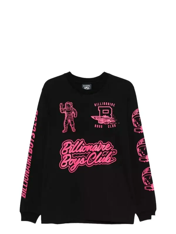 BILLIONAIRE BOYS CLUB Graphic Print Sweatshirt - Black