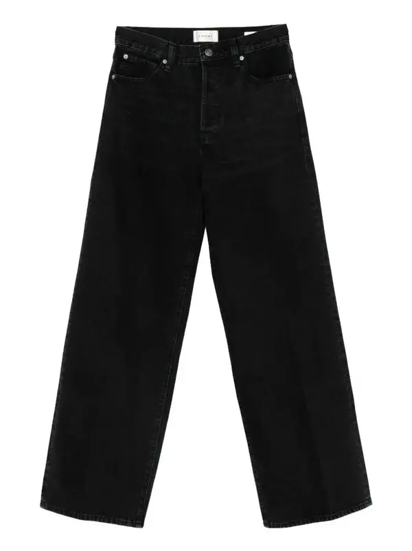 FRAME The Collegiate Button Jeans - Black