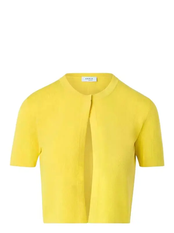 Akris Short-sleeve Cardigan - Yellow