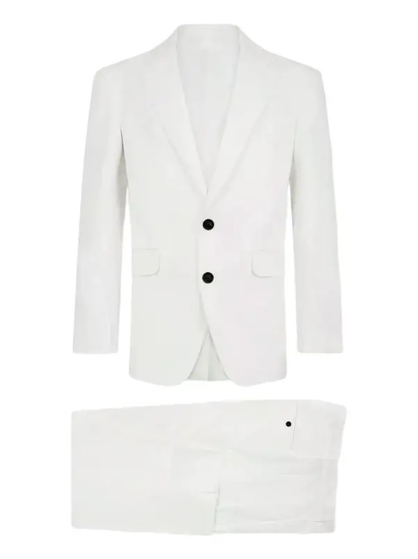 Dsquared2 New York Pocket Button Suit - White