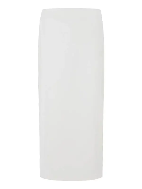 Loulou De Saison Maxi Back Slit Skirt - White