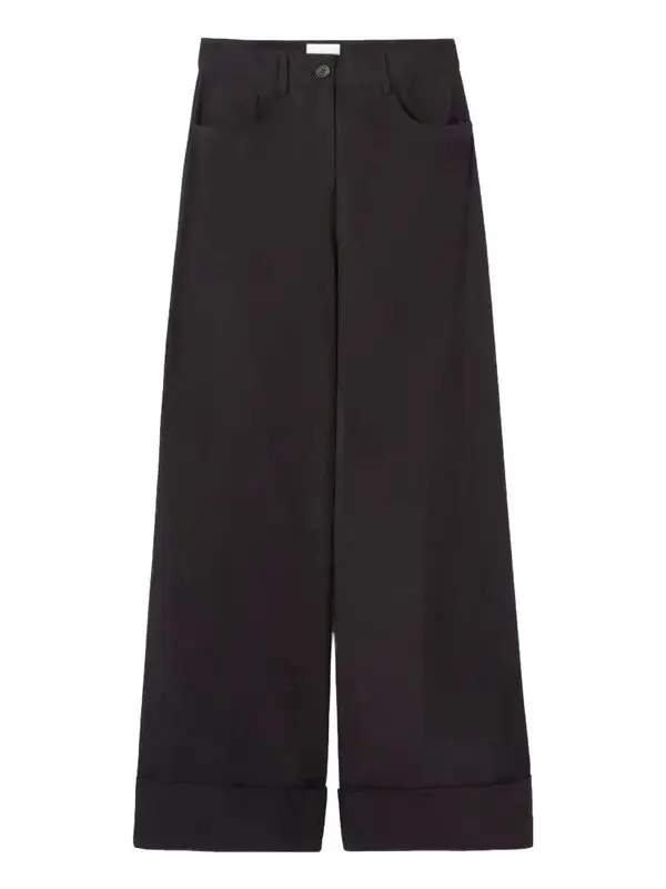 Claudie Pierlot Cuffed Palazzo Trousers - Blue