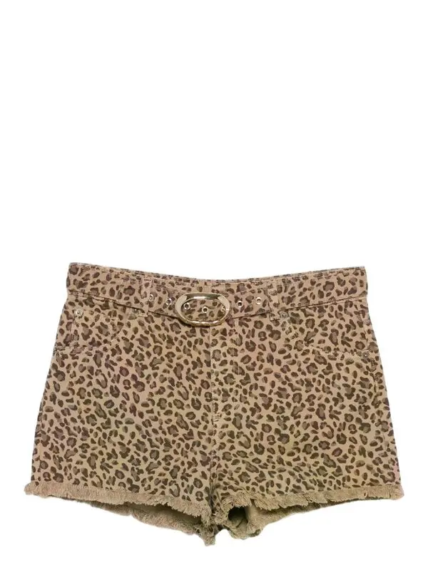 TWINSET Leopard-pattern Shorts - Neutrals