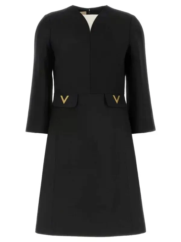 Valentino Garavani Crepe Couture Dress - Black
