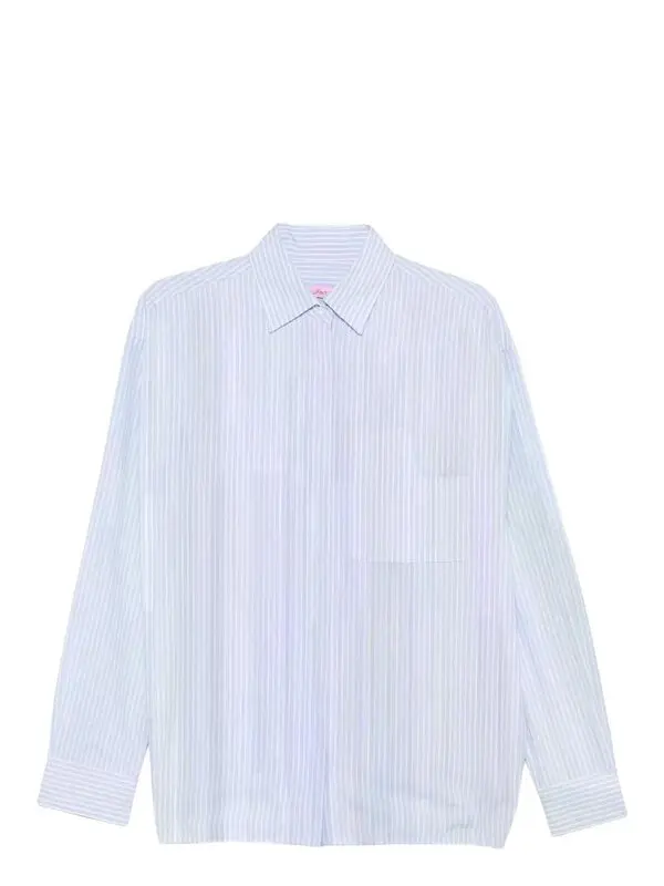 CUANTICO Striped Pocket Shirt - Blue