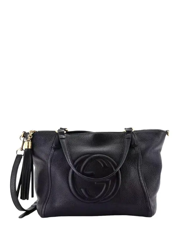 Gucci Soho Convertible Top Handle Satchel - Black
