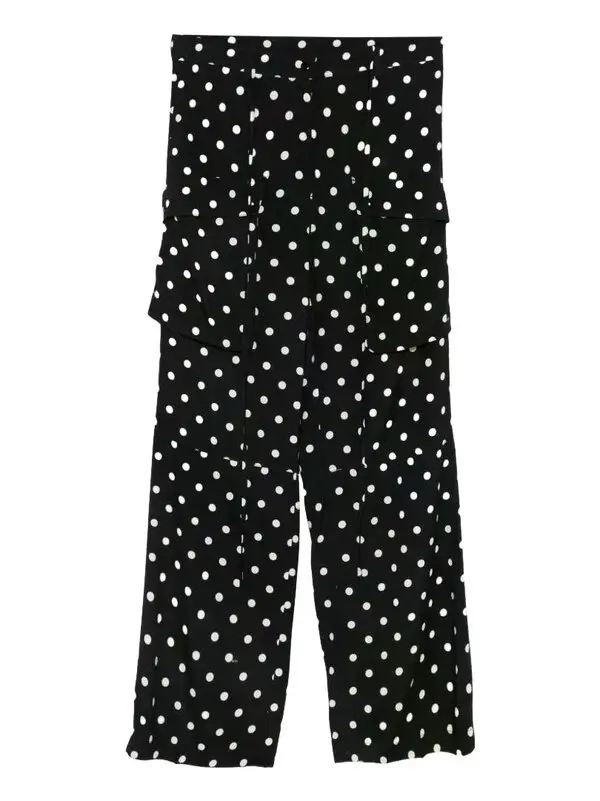 N°21 Polka Dot Trousers - Black