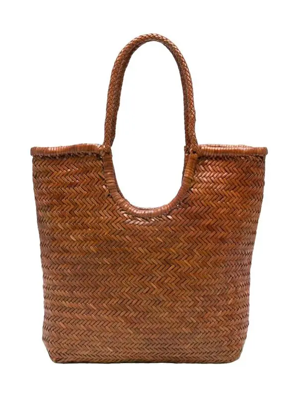Dragon Diffusion Diagonal Woven Tote Bag - Brown