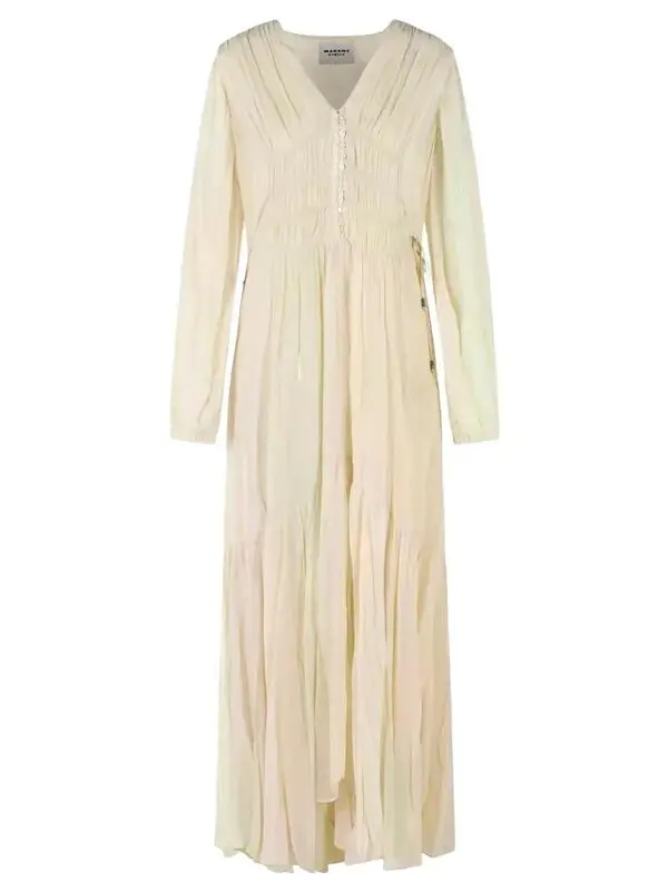 Isabel Marant Briane V-neck Dress - Neutrals