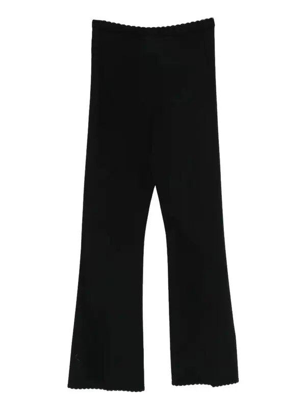 TWINSET Scalloped-trim Trousers - Black