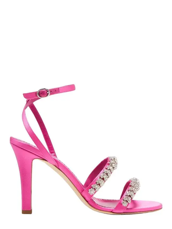 Manolo Blahnik Vedada Embellished Sandals - Pink