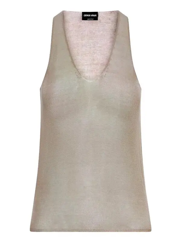 Giorgio Armani Sleeveless Top - Neutrals