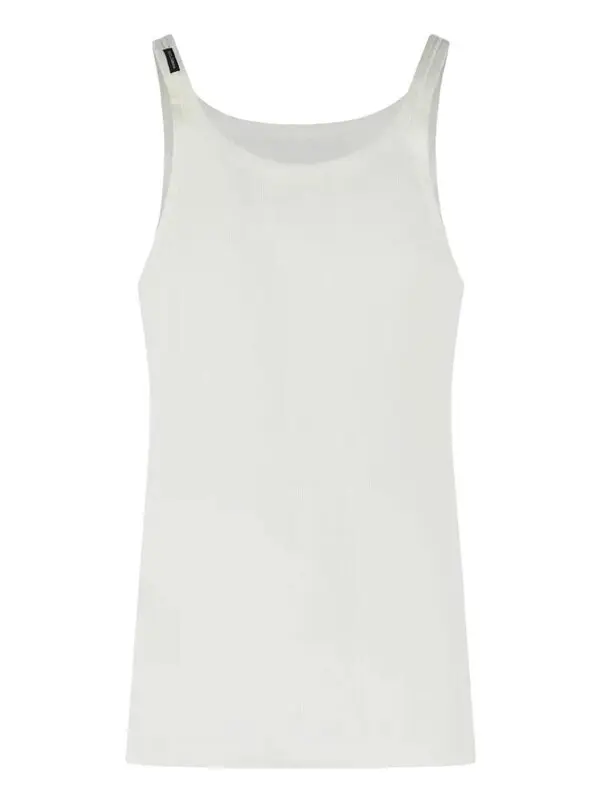 Dolce & Gabbana Ribbed Logo-label Tank Top - Grey