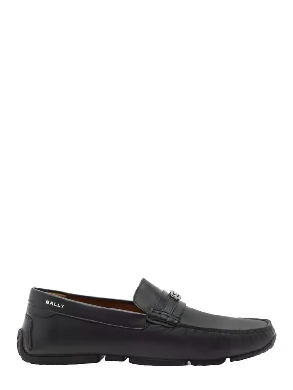 Bally Leather Pilot Loafers - Black