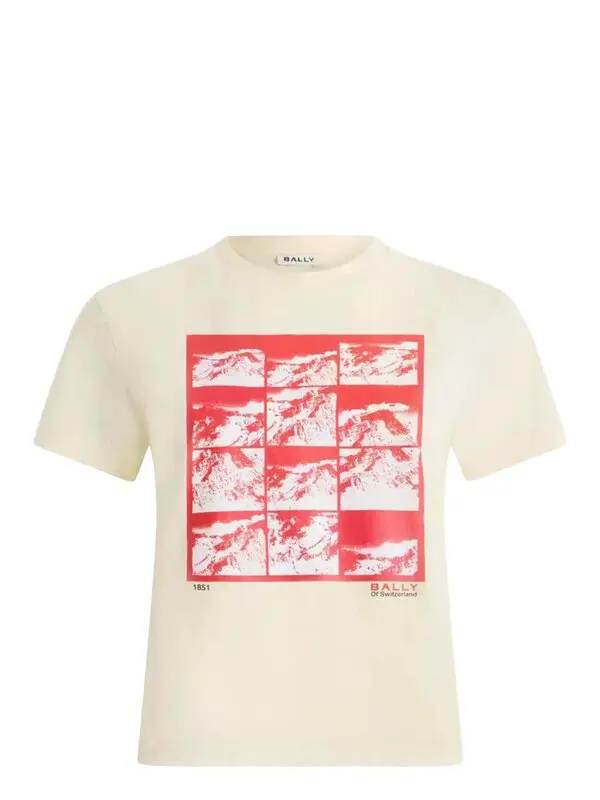 Bally Mountain-print T-shirt - White