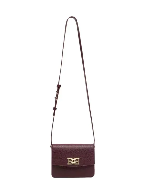 Bally Small Grained-leather Cross Body Bag With Logo - Red