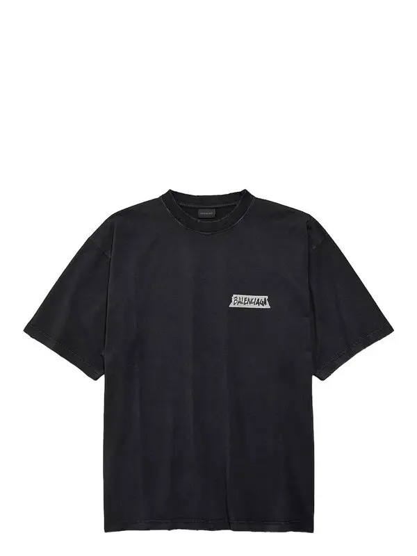 Balenciaga Faded T-shirt - Black