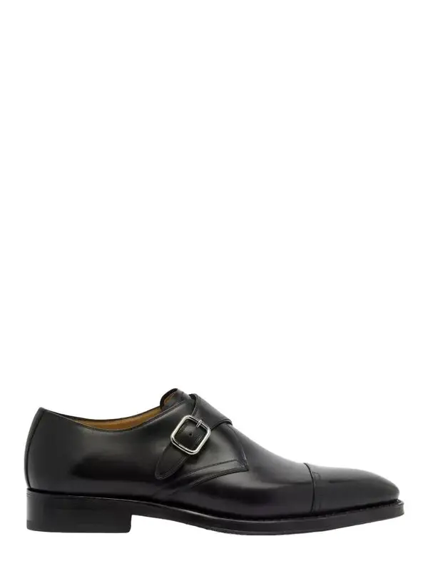 Bally Leather Monk Shoes - Black