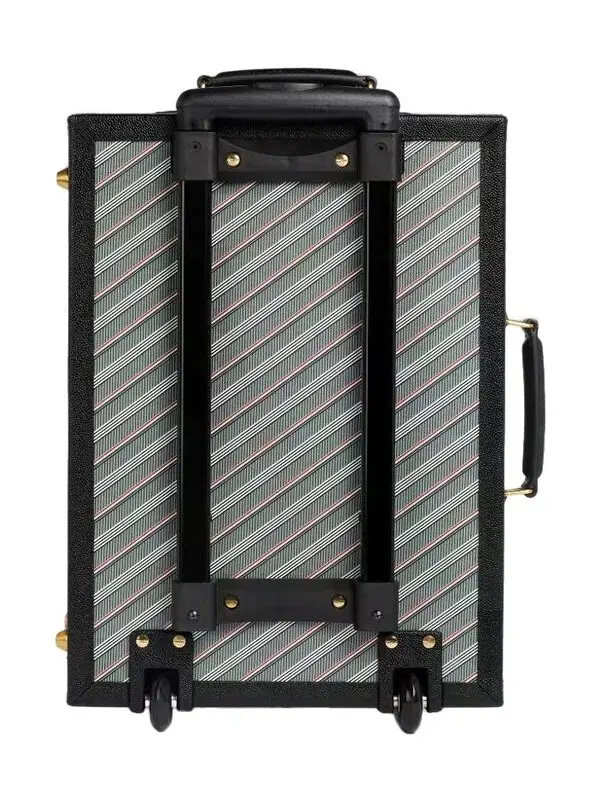 Thom Browne Stripe-patterned Suitcase - Grey
