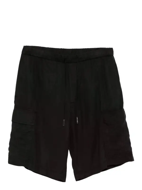 Iceberg Cargo Drawstring Shorts - Black