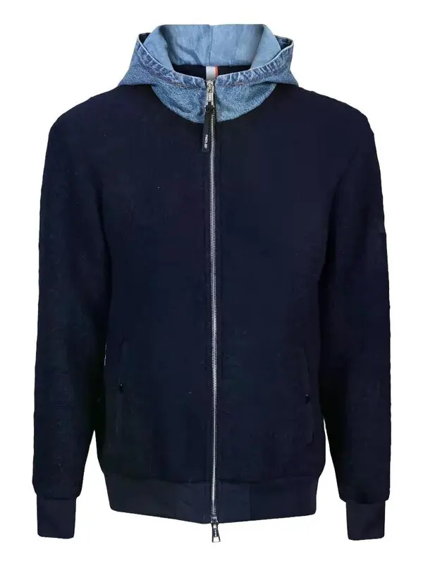 PMDS PREMIUM MOOD DENIM SUPERIOR Hooded Zip Jacket - Blue