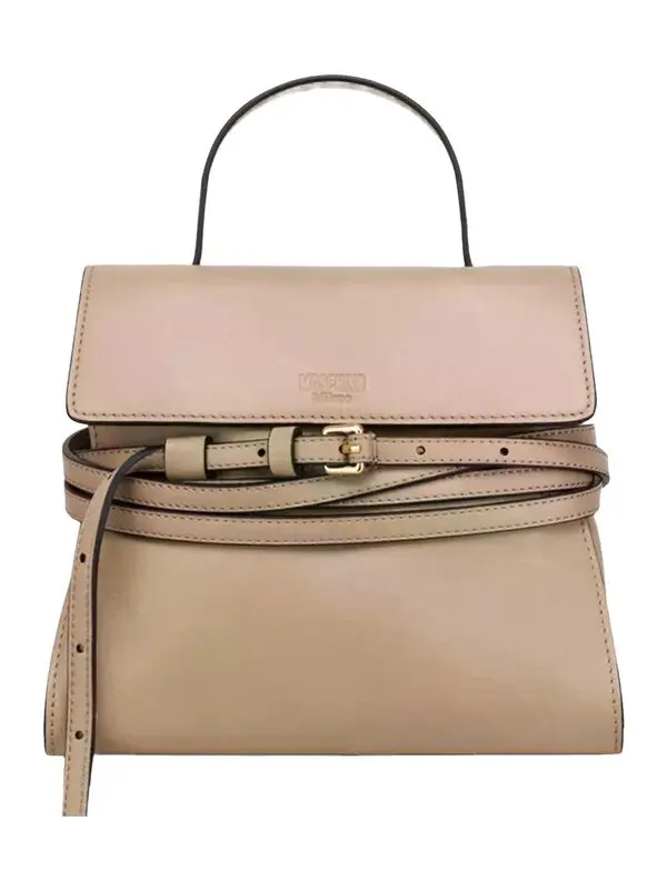 Moschino Tie Me Small Tote Bag - Neutrals