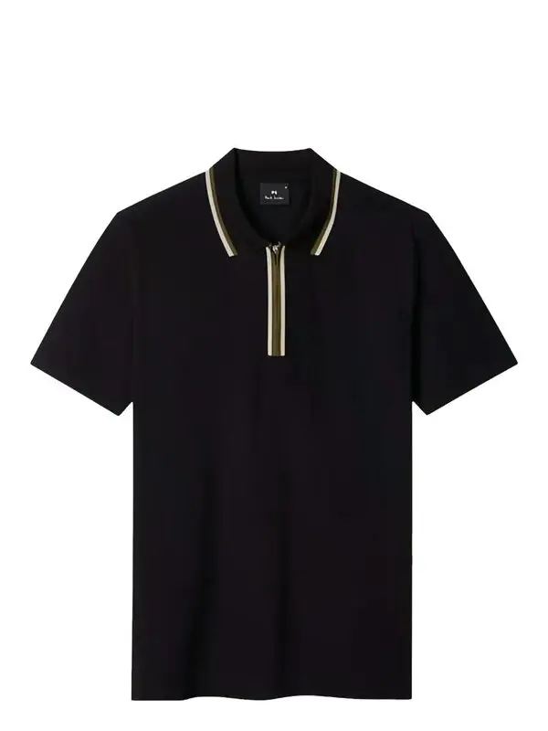 MPS Half-zip Polo Shirt - Black