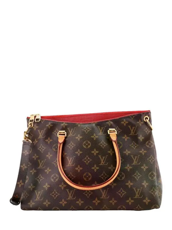 LOUIS VUITTON Pallas Bb Monogram Canvas Tote - Brown