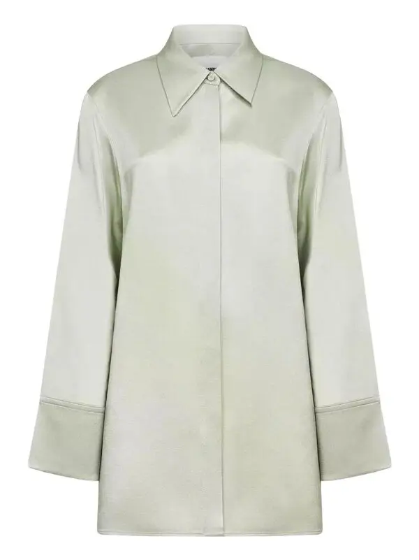JIL SANDER Wide-cuff Shirt - Green