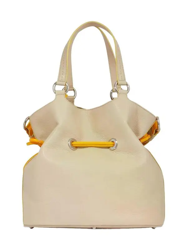 LANCEL Drawstring Bucket Bag - Neutrals