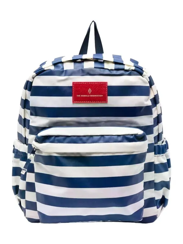 THE ANIMALS OBSERVATORY Striped Backpack - Blue
