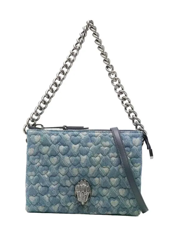 Kurt Geiger Kensington Heart Quilted Shoulder Bag - Blue