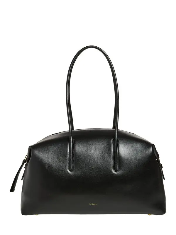 DEMELLIER Stockholm Leather Top Handle Bag - Black