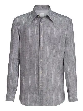 Brunello Cucinelli Shirt With Chest Pocket - Grey