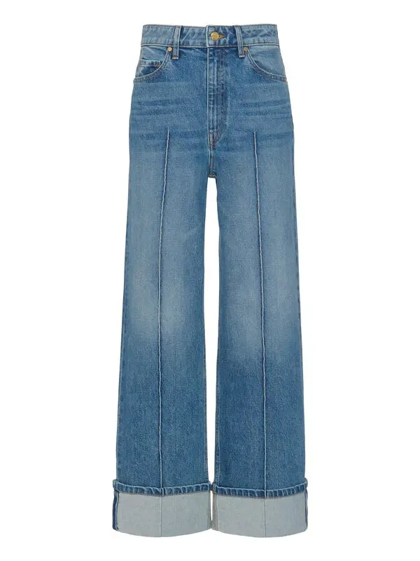 Ulla Johnson The Genevieve Stretch Pintuck Jean - Danube