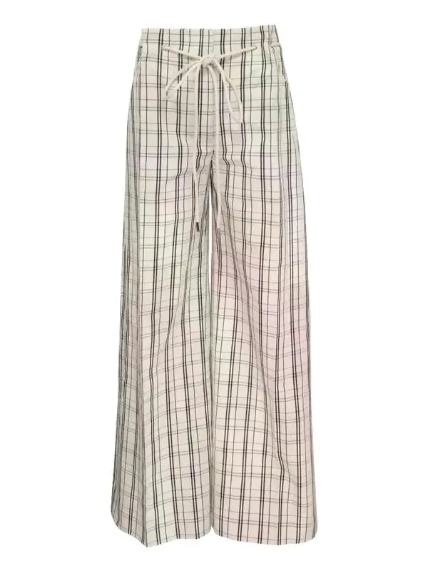 LEE MATHEWS Check Trousers - Neutrals