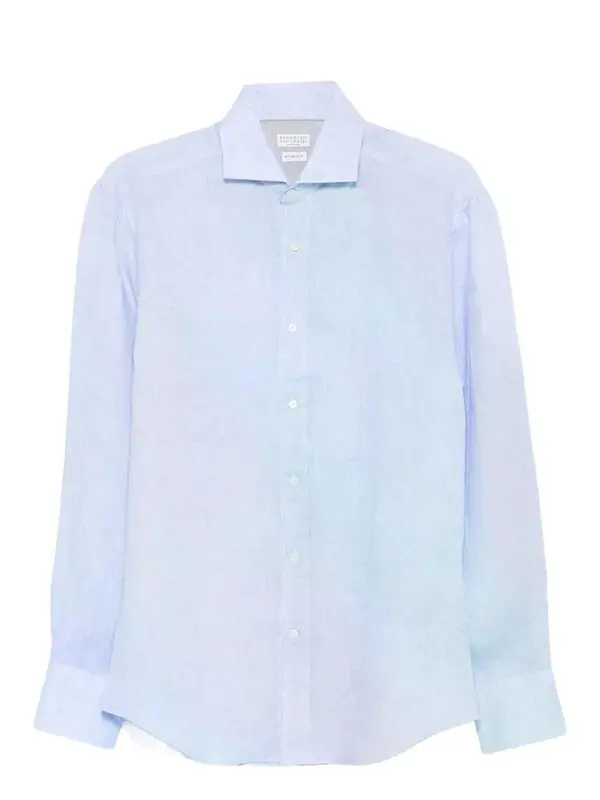 Brunello Cucinelli Linen Shirt - Blue