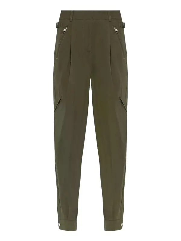 Givenchy Zip-pocket Pleated Trousers - Green