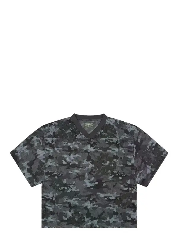 DENIM TEARS Camouflage Wreath Mesh T-shirt - Black