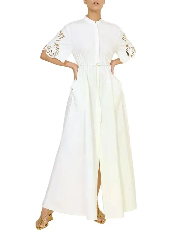 Acler Balwest Appliqué Maxi Dress - White