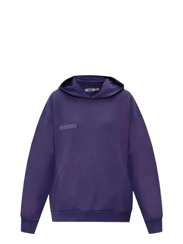 PANGAIA Hooded Long-sleeved Sweater - Purple