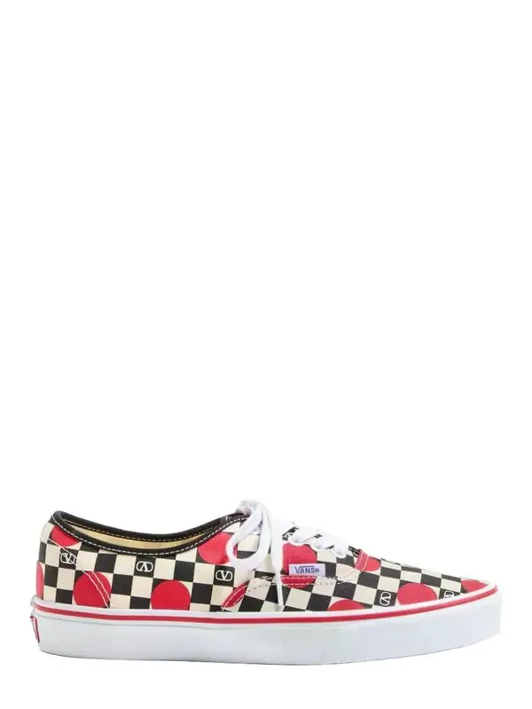 VANS Vlogo Checkerboard Print Sneakers - White